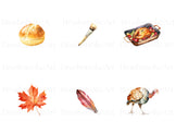 Thanksgiving Clipart, Turkey, Pumpkin Pie, Thanksgiving PNG – Clipartset