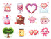 Kawaii Valentines Clipart, Love Letter, Heart Balloon PNG – Clipartset