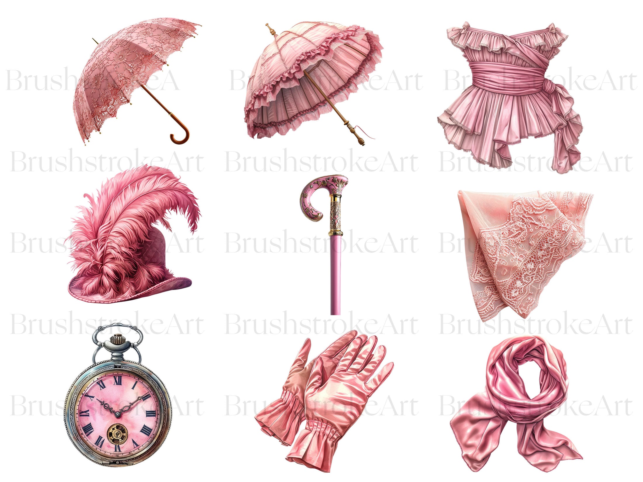 Antique Pink Fashion Clipart, Vintage Hats, Victorian Clothing, Fashio ...