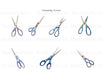 Watercolor Scissors Clipart, Vintage Scissors, Scissors Art – Clipartset