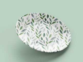 Leaf Stripes Seamless Pattern, Tile, Floral wallpaper Design – Clipartset