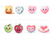 Kawaii Heart Clipart, Rainbow Heart PNG, Cute Hearts, Love – Clipartset