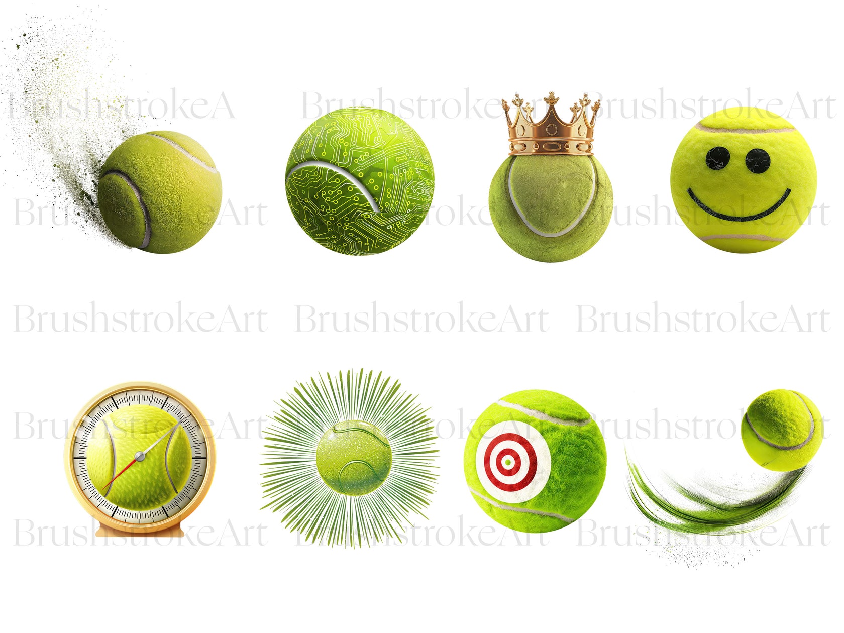 Watercolor Tennis Clipart, Tennis Racket, Sports Clipart, Ball – Clipartset