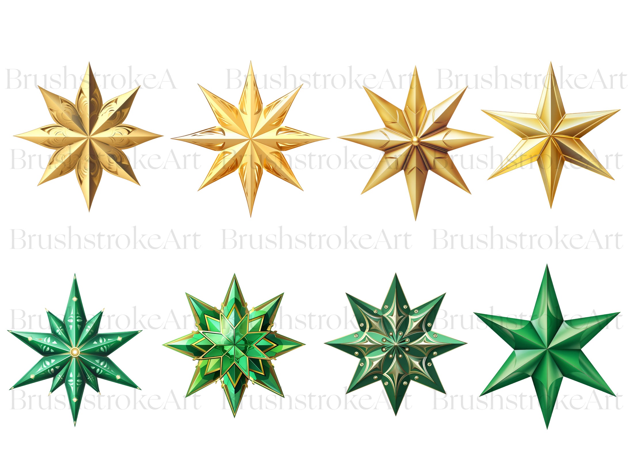 Christmas Star Clipart, Gold Star, Christmas Tree, Star PNG – Clipartset
