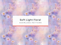 Soft Light Floral Symphony Seamless Patterns, Wallpaper Design – Clipartset