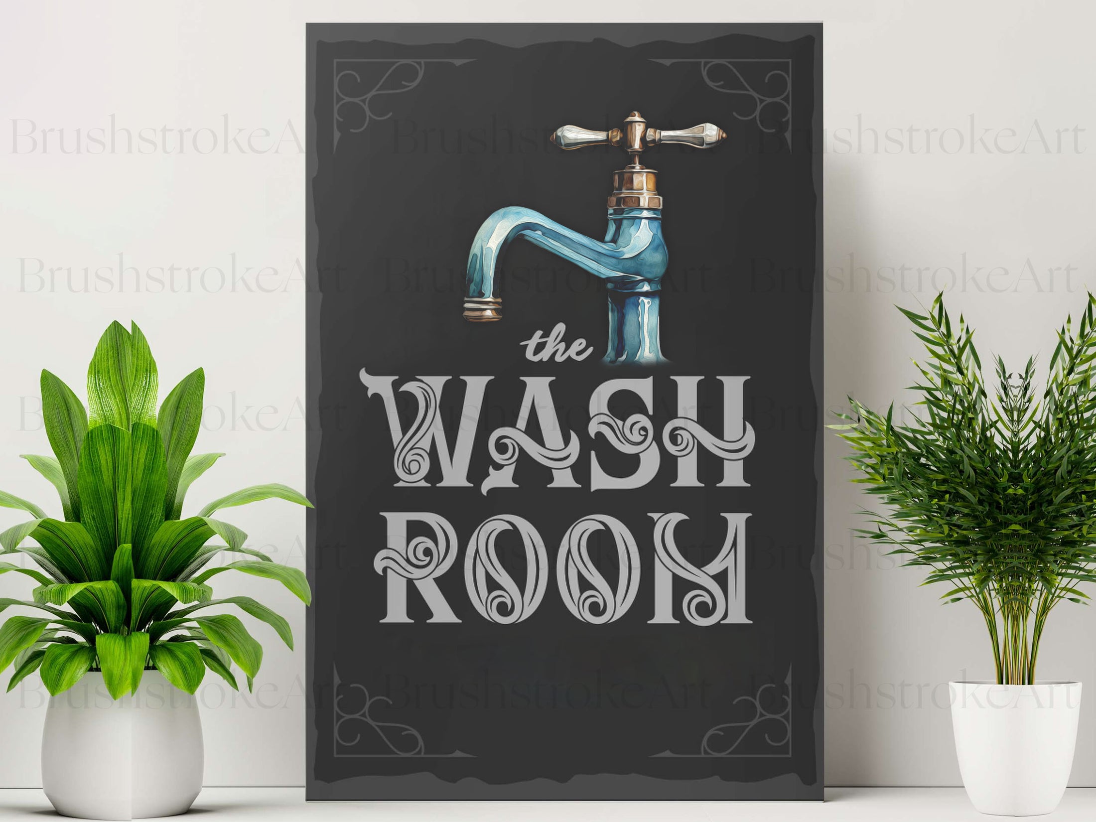 Watercolor Bathroom Clipart, Bath Illustration, Shower PNG, Washroom ...