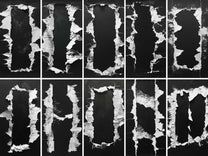 Torn & Ripped Paper Texture, Art Paint, wall, Ripped Paper – Clipartset