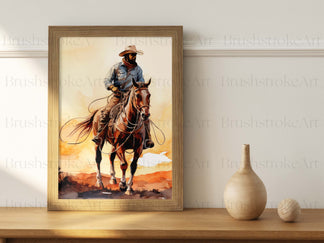 Watercolor Cowboy Clipart, Straw Hat, Lasso, Texas Cowboy, Western ...
